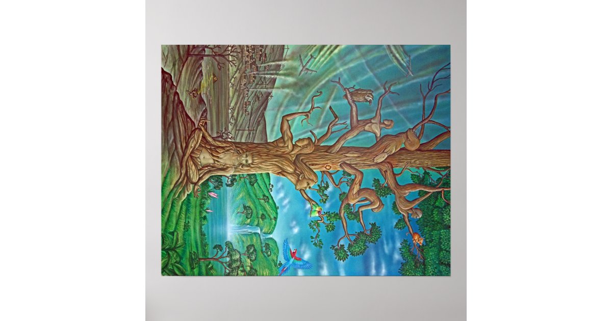 Tree of Life/Death painting Poster | Zazzle