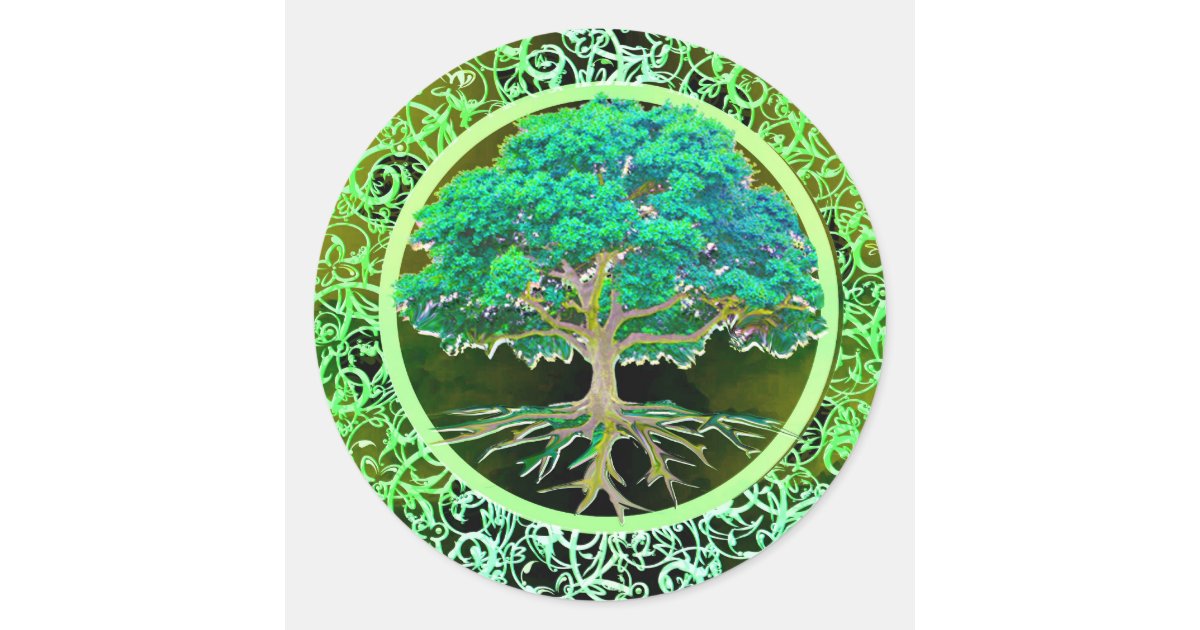 Tree of Life Health Classic Round Sticker | Zazzle