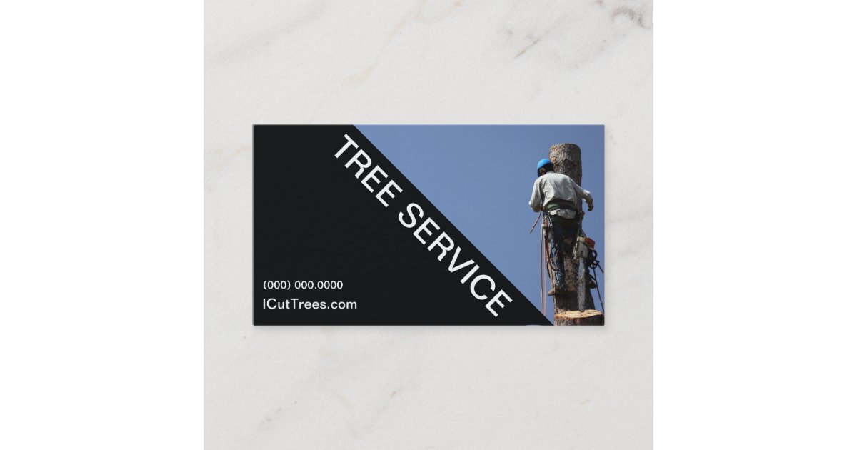 Tree Service Landscaping Business Card | Zazzle