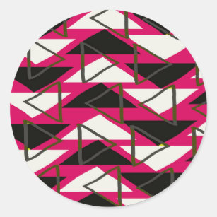 Geometric Patterns Colour Stickers & Labels | Zazzle UK