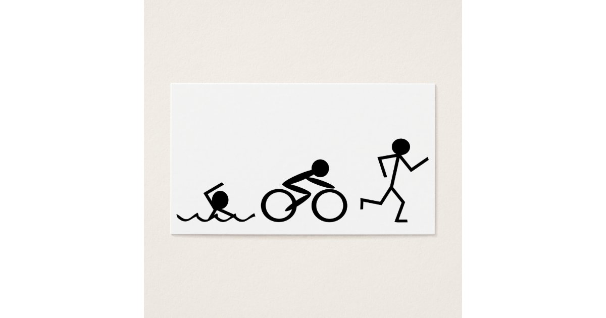 Triathlon Stick Figures | Zazzle