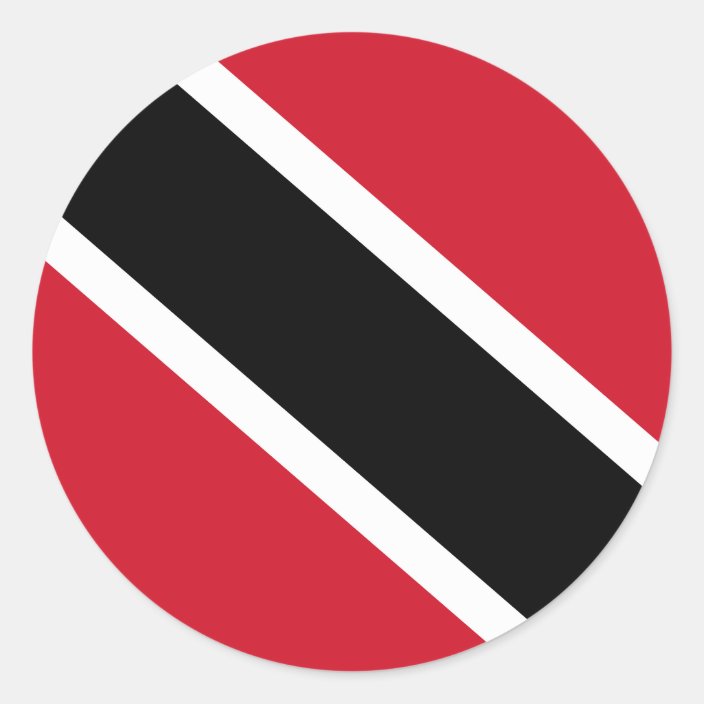 Trinidad and Tobago Flag Classic Round Sticker | Zazzle.co.uk