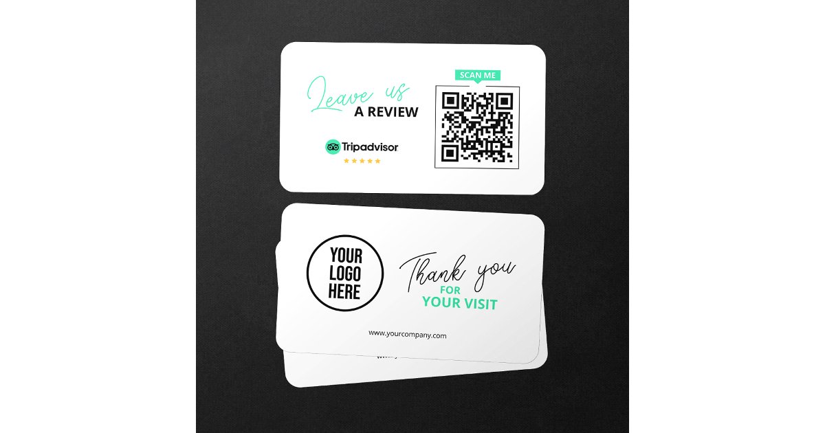 Tripadvisor Reviews QR Code Business Review Link Card | Zazzle