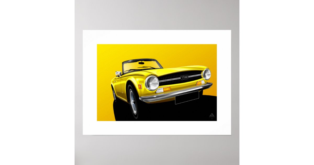 Triumph TR6 Poster | Zazzle