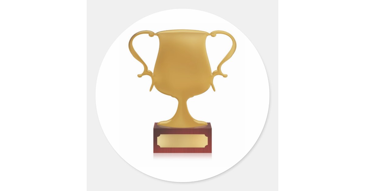 Trophy Classic Round Sticker | Zazzle