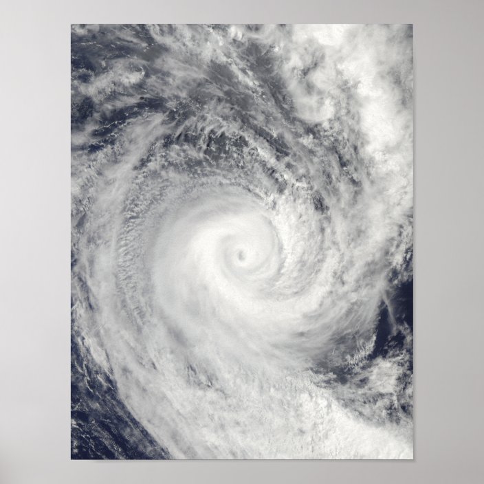 Tropical Cyclone Oli off the coast of Tahiti Poster | Zazzle.co.uk