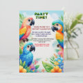 Tropical Jungle Birthday Party Invitation for Kids | Zazzle