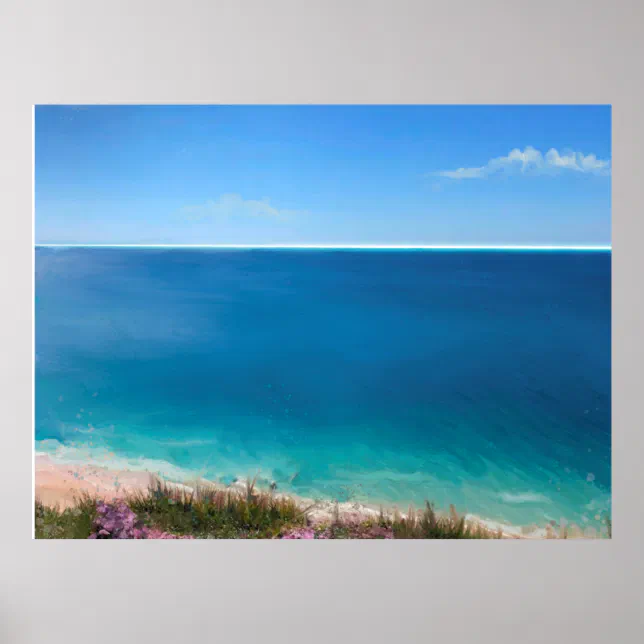 Tropical paradise background for video calls ' poster | Zazzle