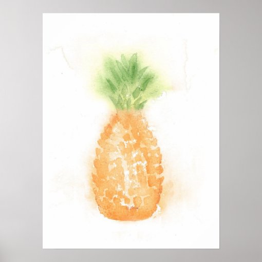 Tropical Pineapple Poster | Zazzle