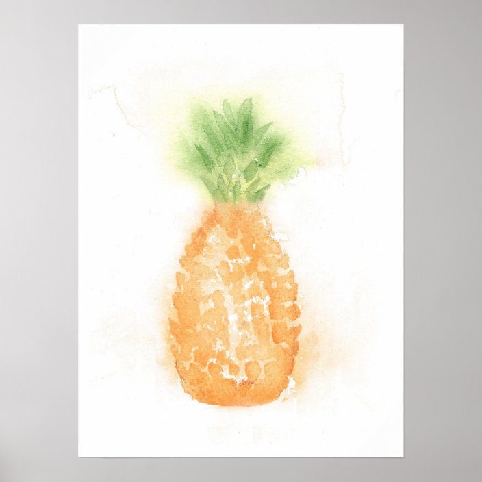 Tropical Pineapple Poster | Zazzle.co.uk