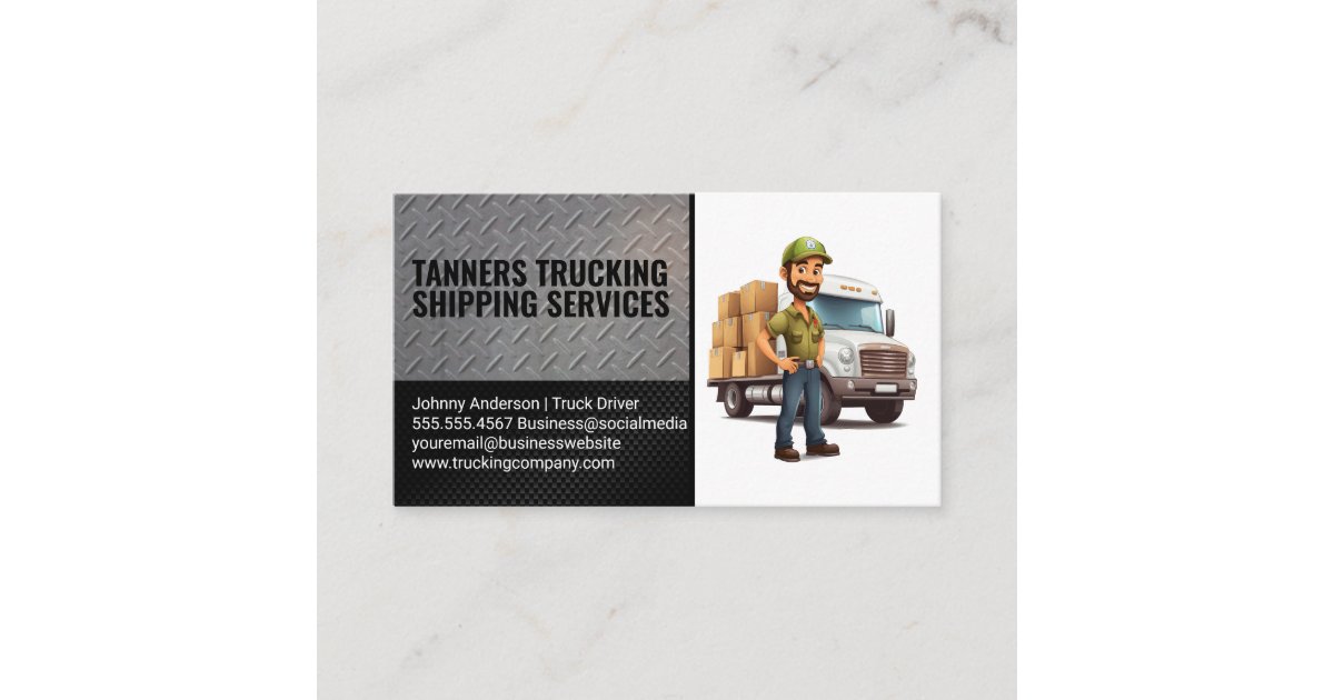 Truck Delivery Driver Business Card | Zazzle