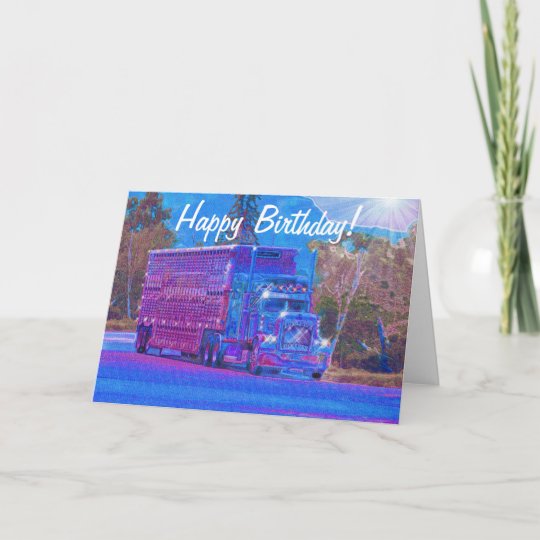 TRUCK Driver Funny Trucker Birthday Cards | Zazzle.co.uk