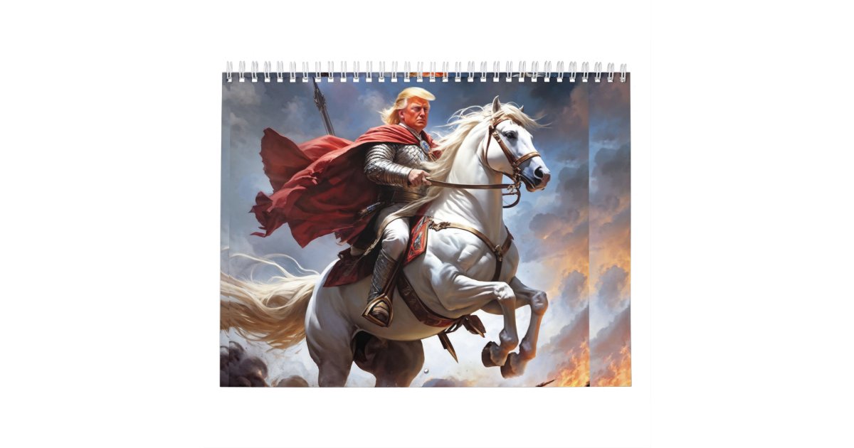 Trump the American Knight Calendar | Zazzle
