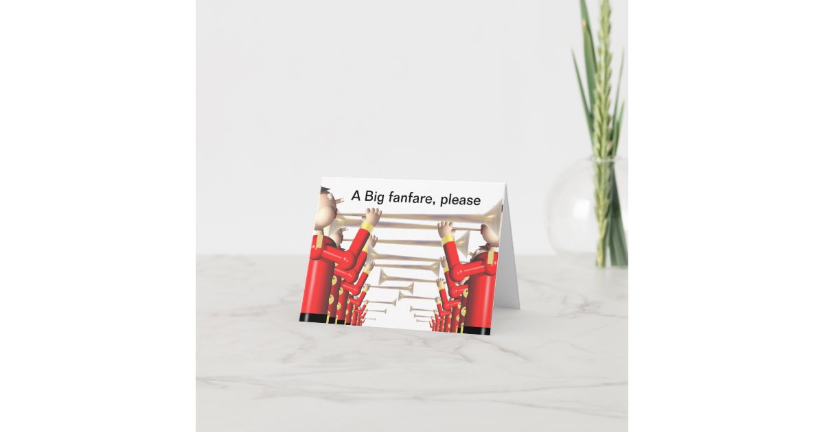 Trumpet fanfare announcement | Zazzle