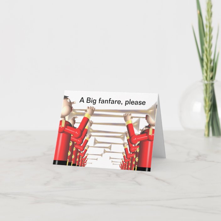 Trumpet fanfare announcement | Zazzle.co.uk