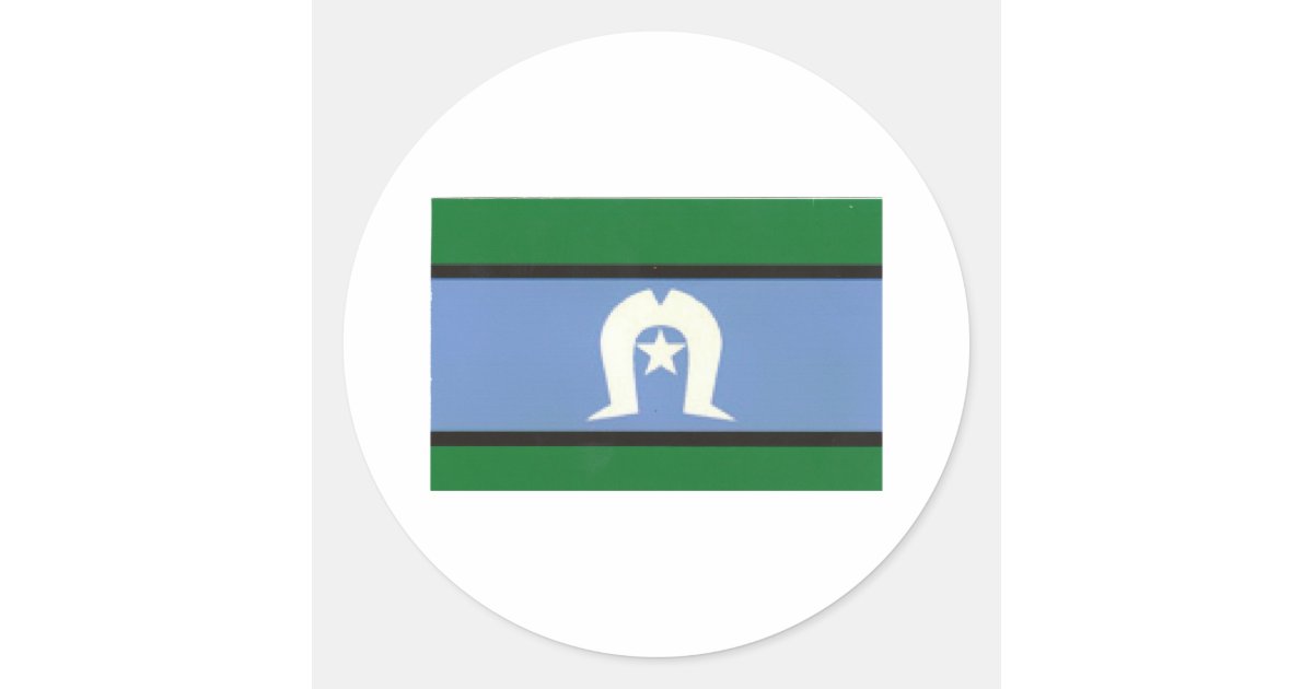 TSI Flag Classic Round Sticker | Zazzle