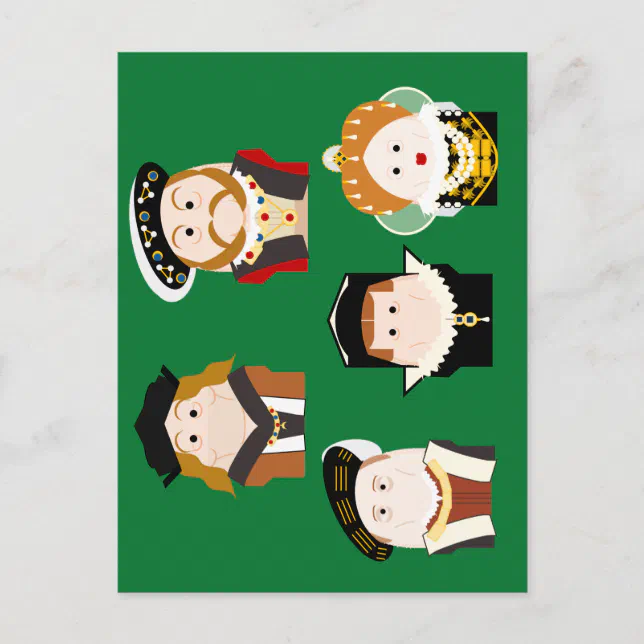 Tudor Monarchs postcard | Zazzle