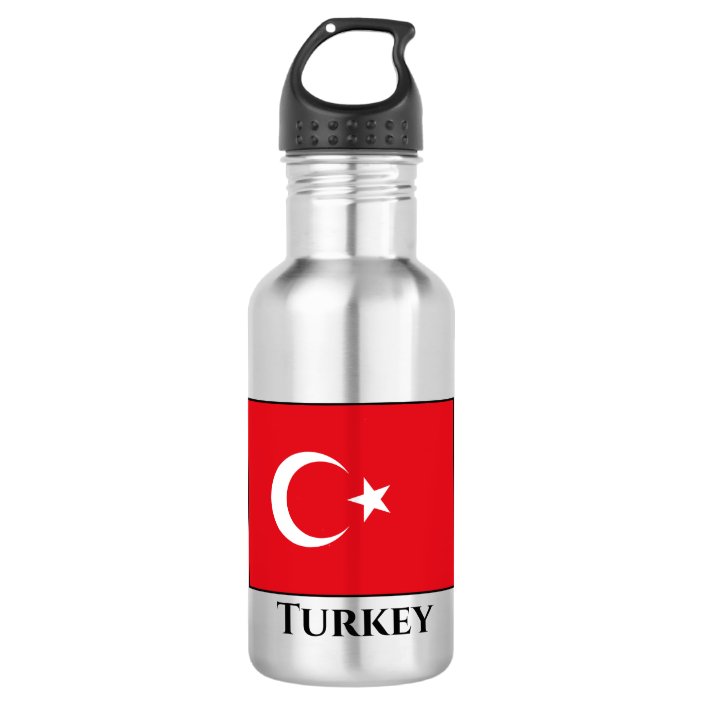 Turkey (Turkish) Flag 532 Ml Water Bottle | Zazzle.co.uk