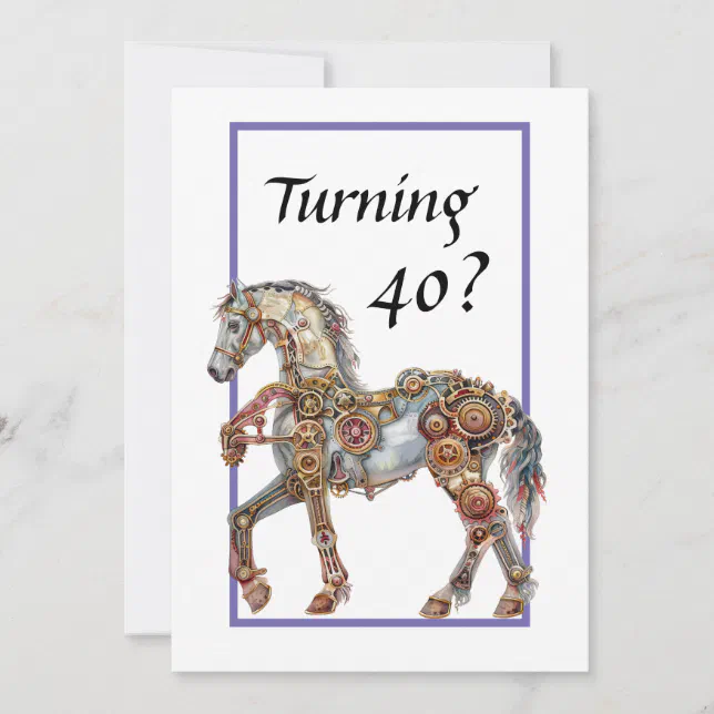 Turning 40 Birthday Card | Zazzle