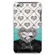 Turquoise Rhinestone Heart iPod Touch 4 Case Mate | Zazzle