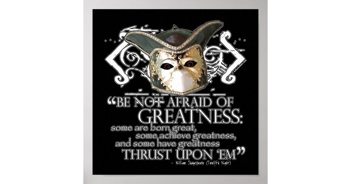 Twelfth Night Quote Poster | Zazzle