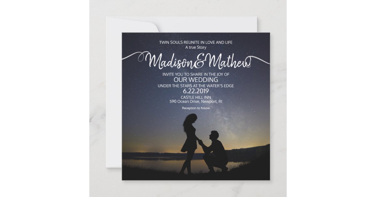 Twin Flame Wedding Invitation | Zazzle