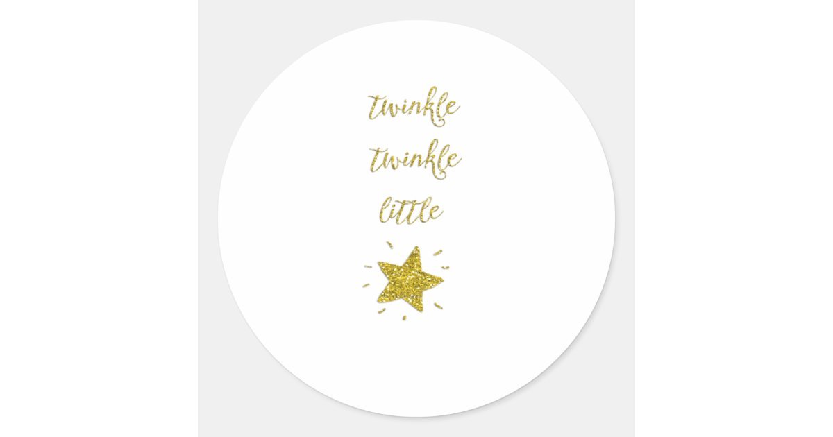 Twinkle Classic Round Sticker | Zazzle