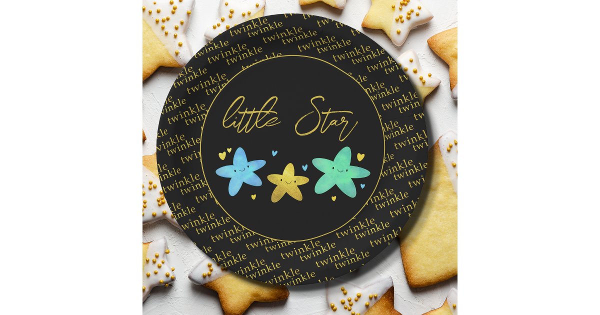 Twinkle Twinkle Little Star Party Paper Plate | Zazzle