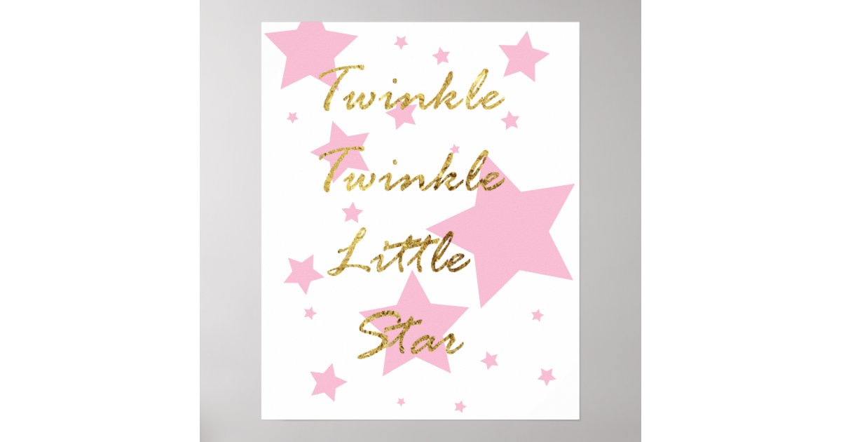 Twinkle Twinkle Poster | Zazzle