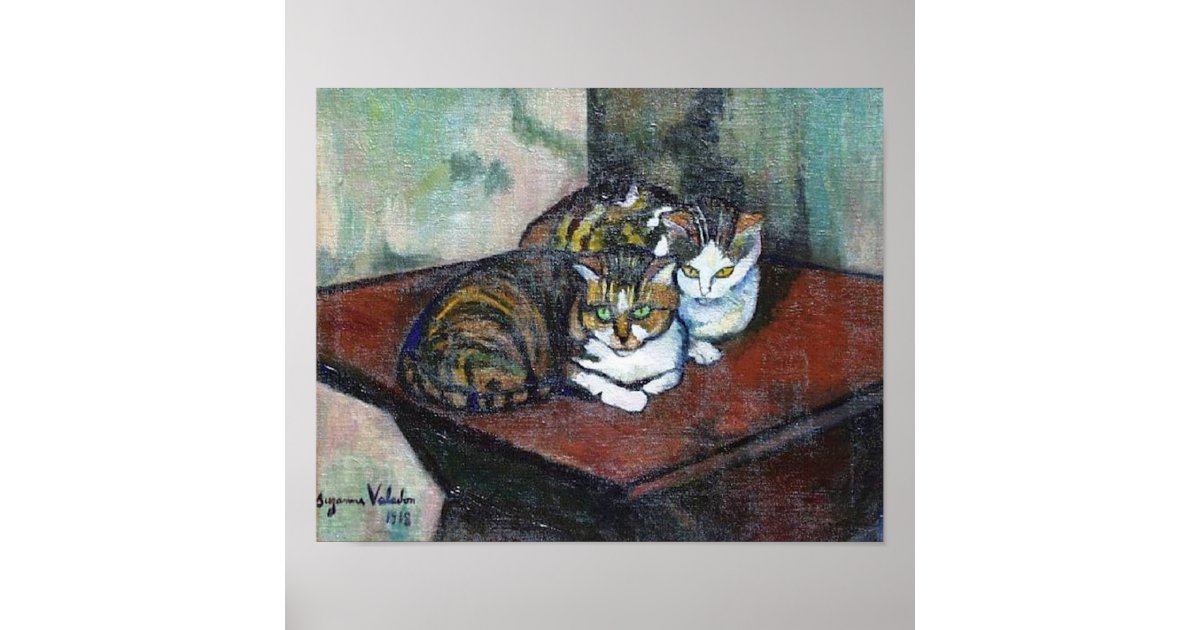 Two Cats, Suzanne Valadon Poster | Zazzle