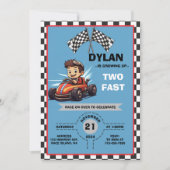Two Fast Birthday Invitation | Zazzle