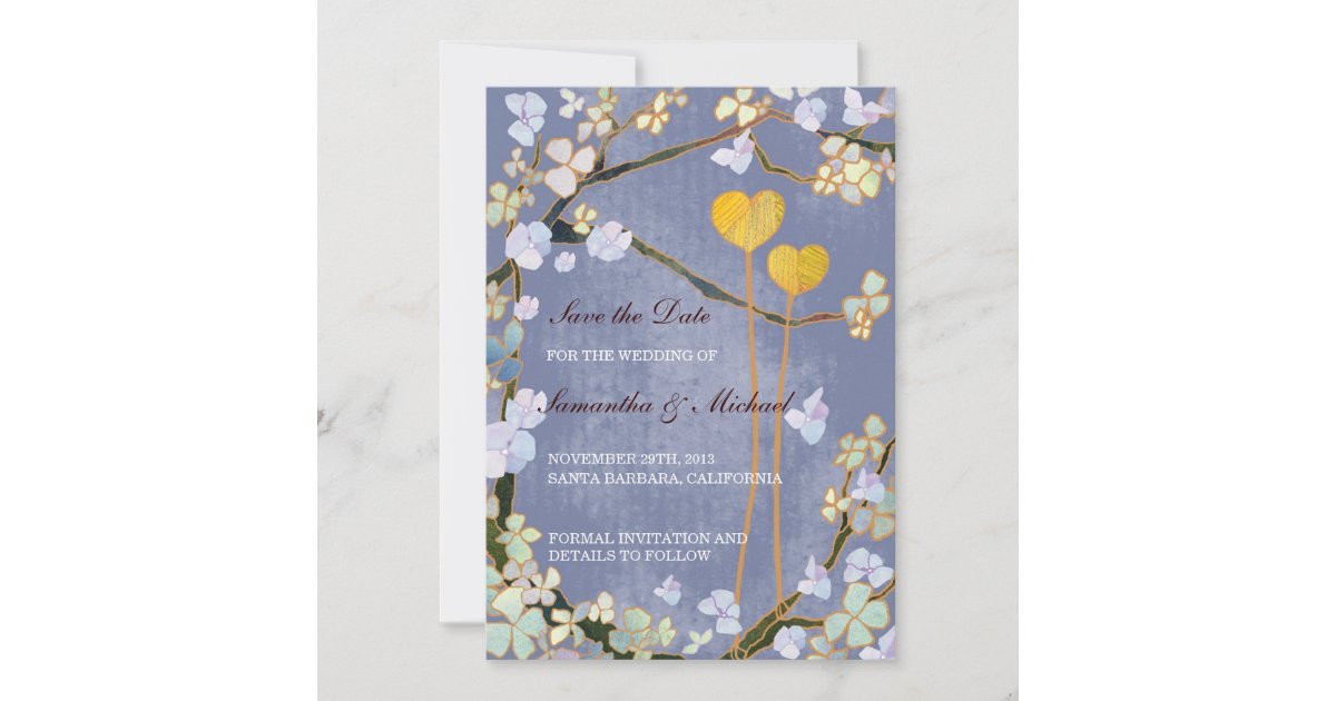 Two Hearts Wedding Save the Date Invitations | Zazzle