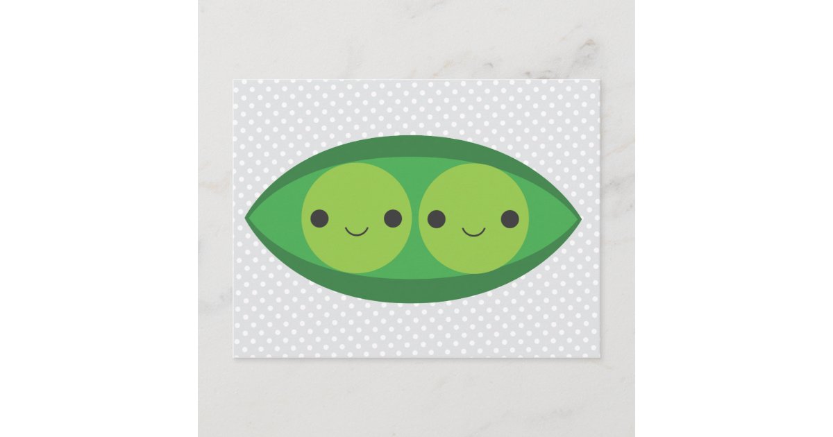 Two Peas in a Pod Postcard | Zazzle