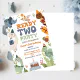 Two Rex Ready Two Party, Boy Second Birthday Party Invitation | Zazzle