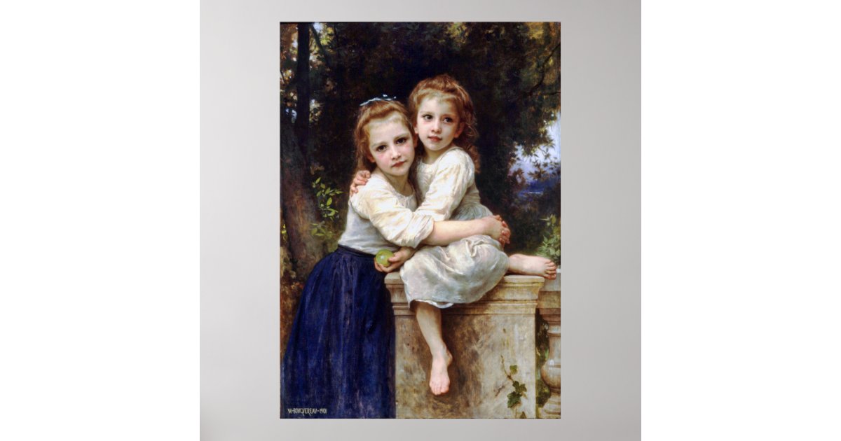 Two Sisters Portrait Poster | Zazzle