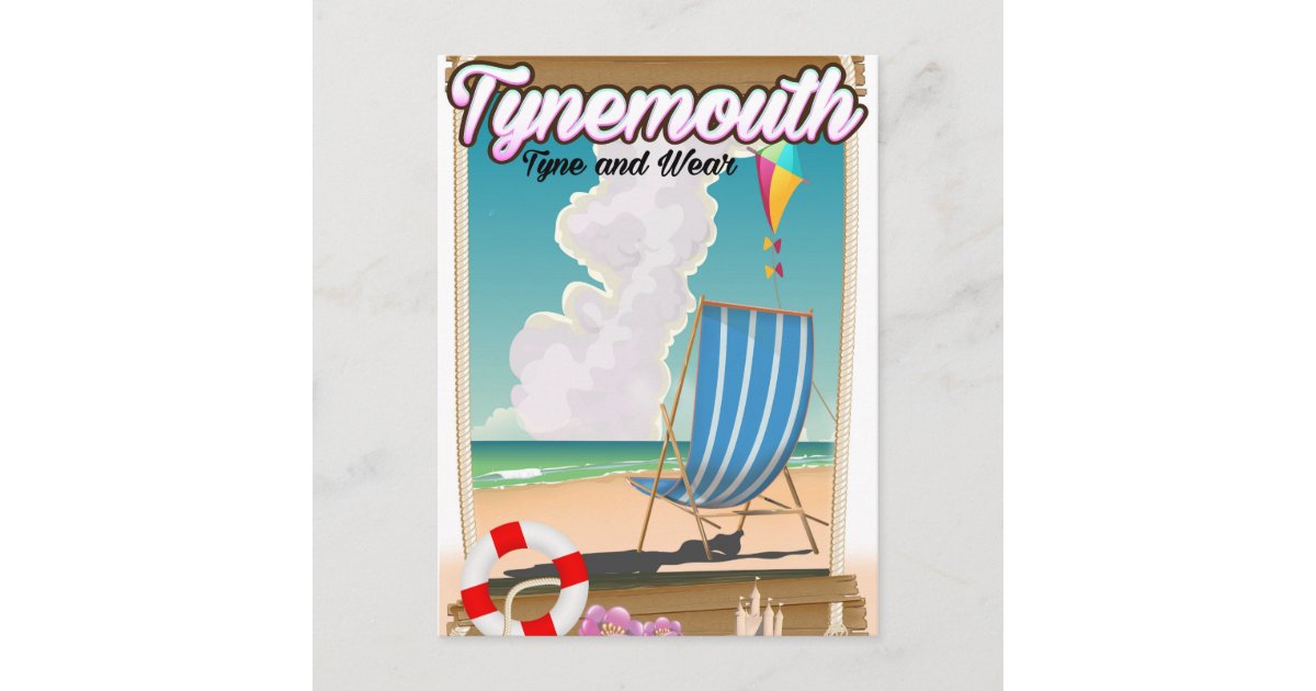Tynemouth Tyne and Wear, Travel poster Postcard | Zazzle