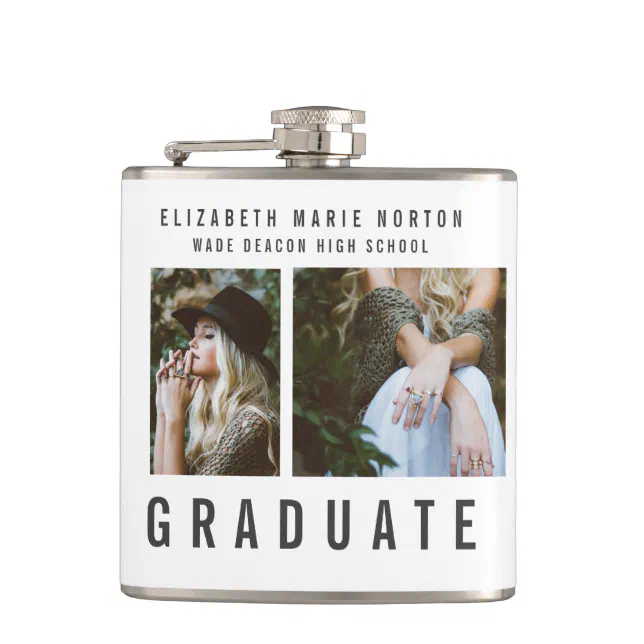Type graduation hip flask | Zazzle