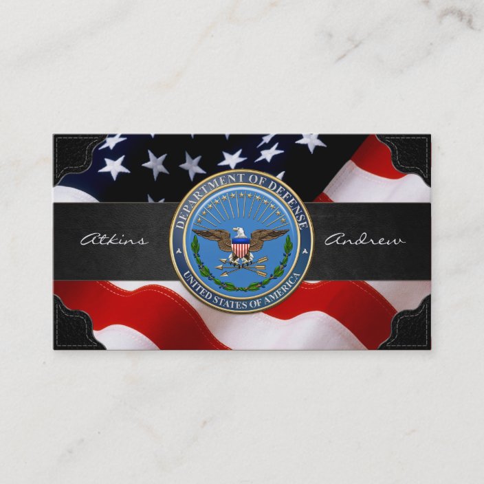 U.S. Department of Defence (DOD) Emblem [3D] Business Card | Zazzle.co.uk