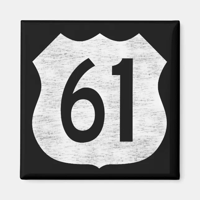 U.S. Highway 61 Route Sign Magnet | Zazzle