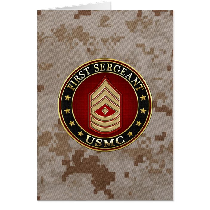 U.S. Marines: First Sergeant (USMC 1stSgt) [3D] | Zazzle.co.uk