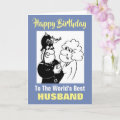 UK Police Constable. Word's Best Policeman Husband Card | Zazzle