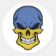 Ukraine Smiling Skull Flag Classic Round Sticker | Zazzle