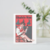 Ukulele Man Postcard | Zazzle