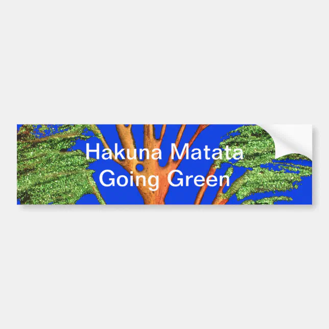 Under the Blue Sky: The Acacia Tree Collection Bumper Sticker | Zazzle