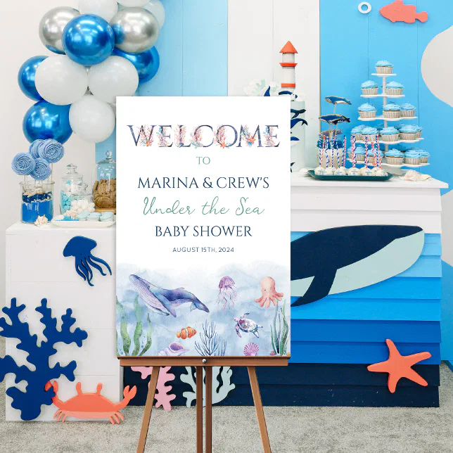 Under the Sea Welcome Sign Poster Board | Zazzle