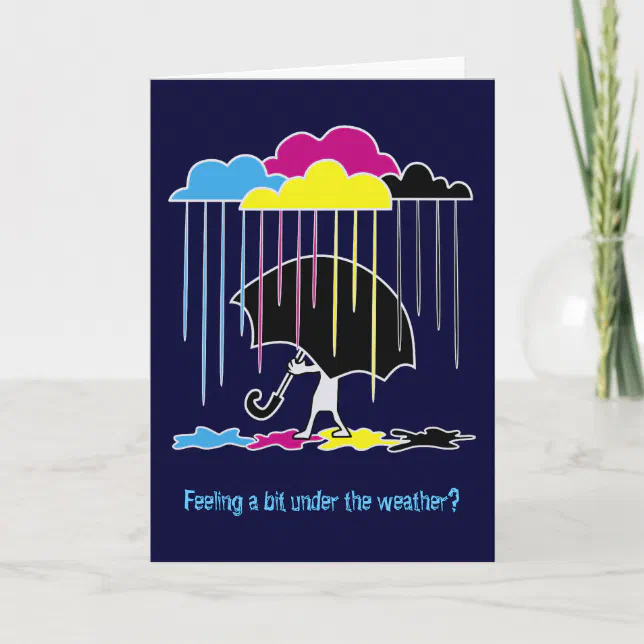 Under the Weather Greeting Card | Zazzle