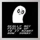 Undertale Napstablook Really not feeling up to it Poster | Zazzle