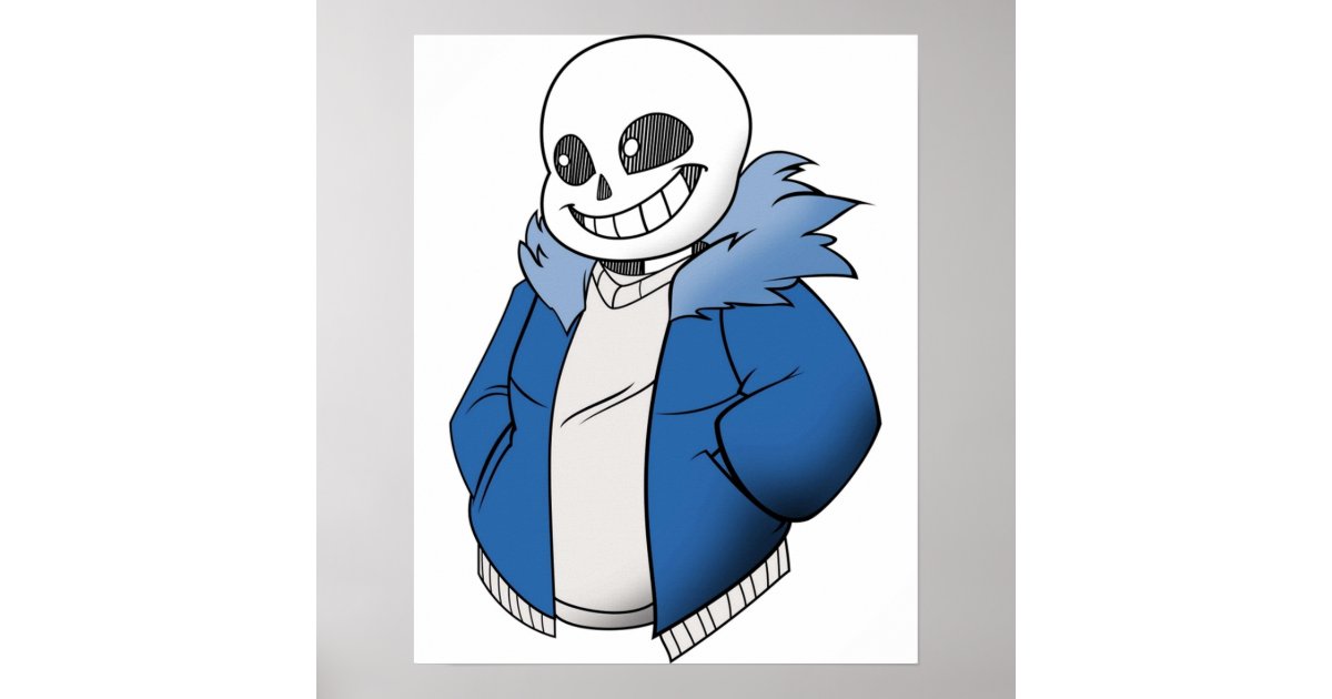 Undertale Sans Vector Poster | Zazzle