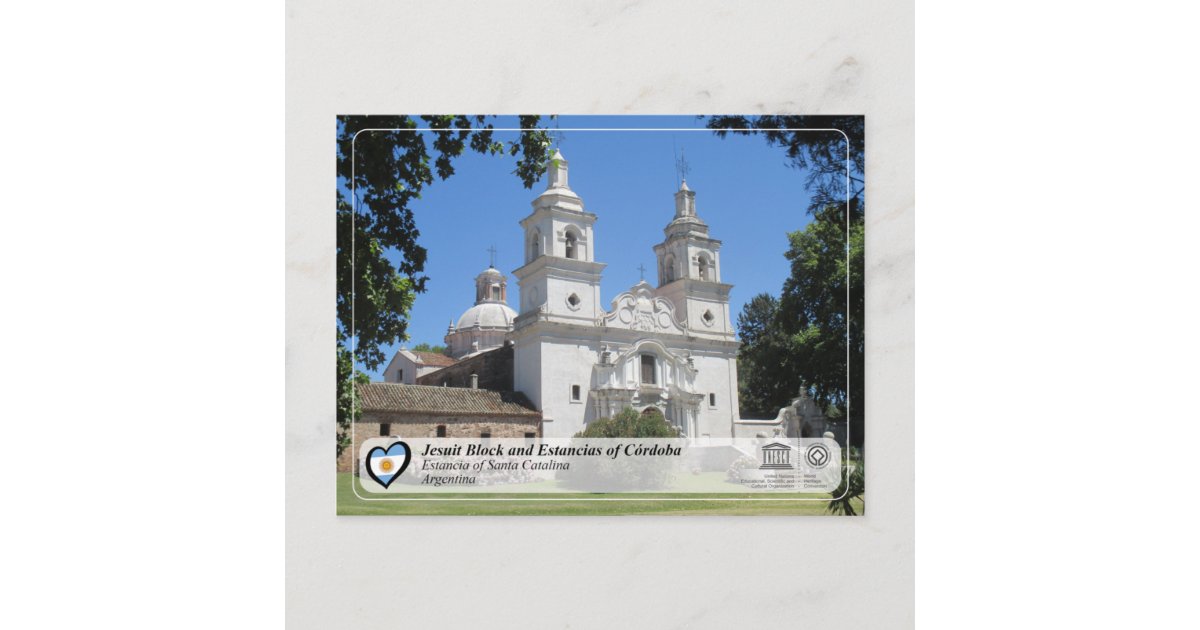 UNESCO - Jesuit Block and Estancias of Córdoba Postcard | Zazzle