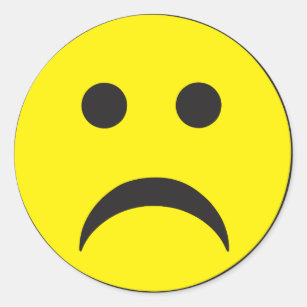 Sad Face Stickers & Labels | Zazzle UK